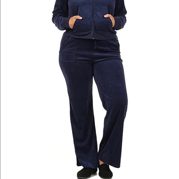 Jack David | Other | 2 Piece Womens Plus Size Velour Set Jogging Set ...